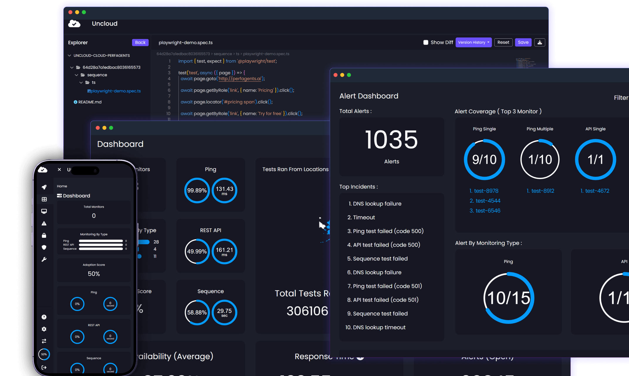 PerfAgents | Synthetic Monitoring